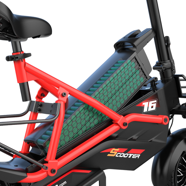 Elektrisk trehjulet scooter med sæde 1000W model F2 – Scoot Motion