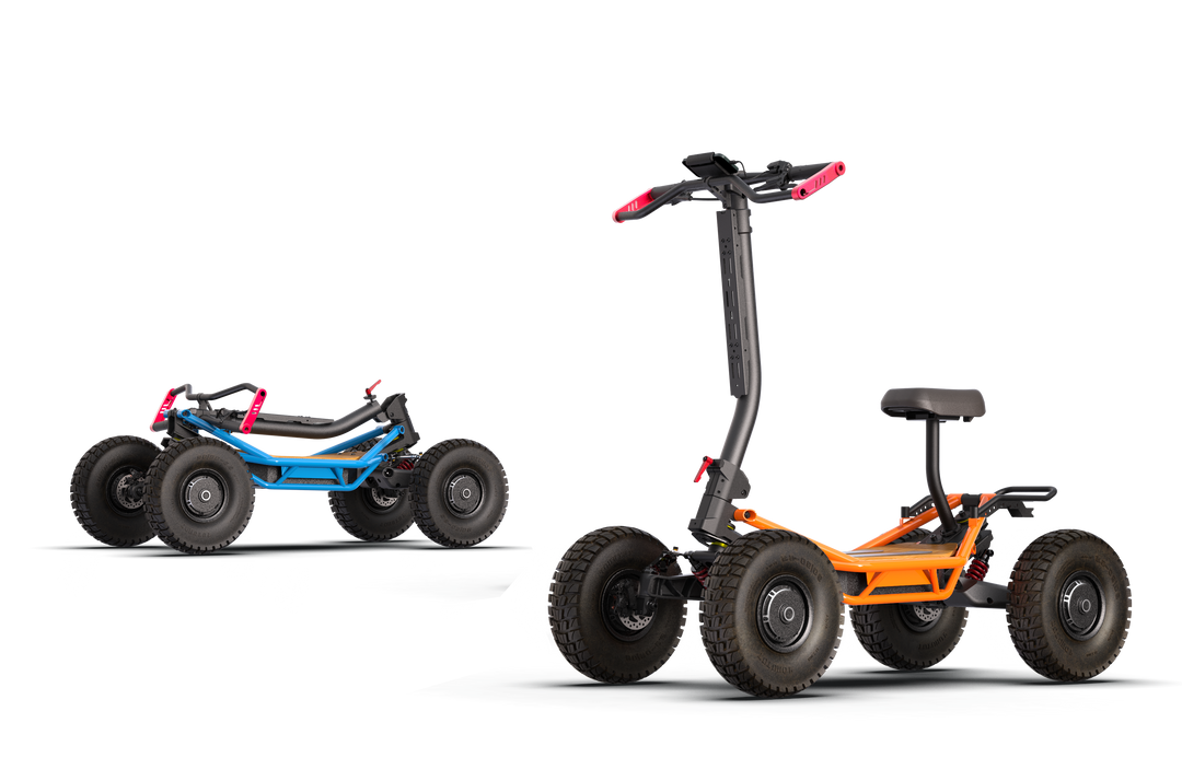 4WD All Terrain Scooter with Foldable Saddle 3200w/6400w 40ah Veehop ...