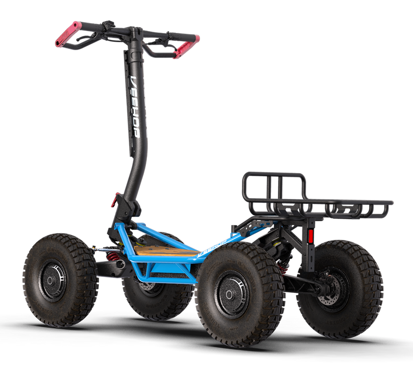 Trottinette VEEHOP tout terrain à 4 roues motrices avec selle pliable ...